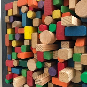 Modernist Wood Assemblage Cubist Wall Art - Etsy