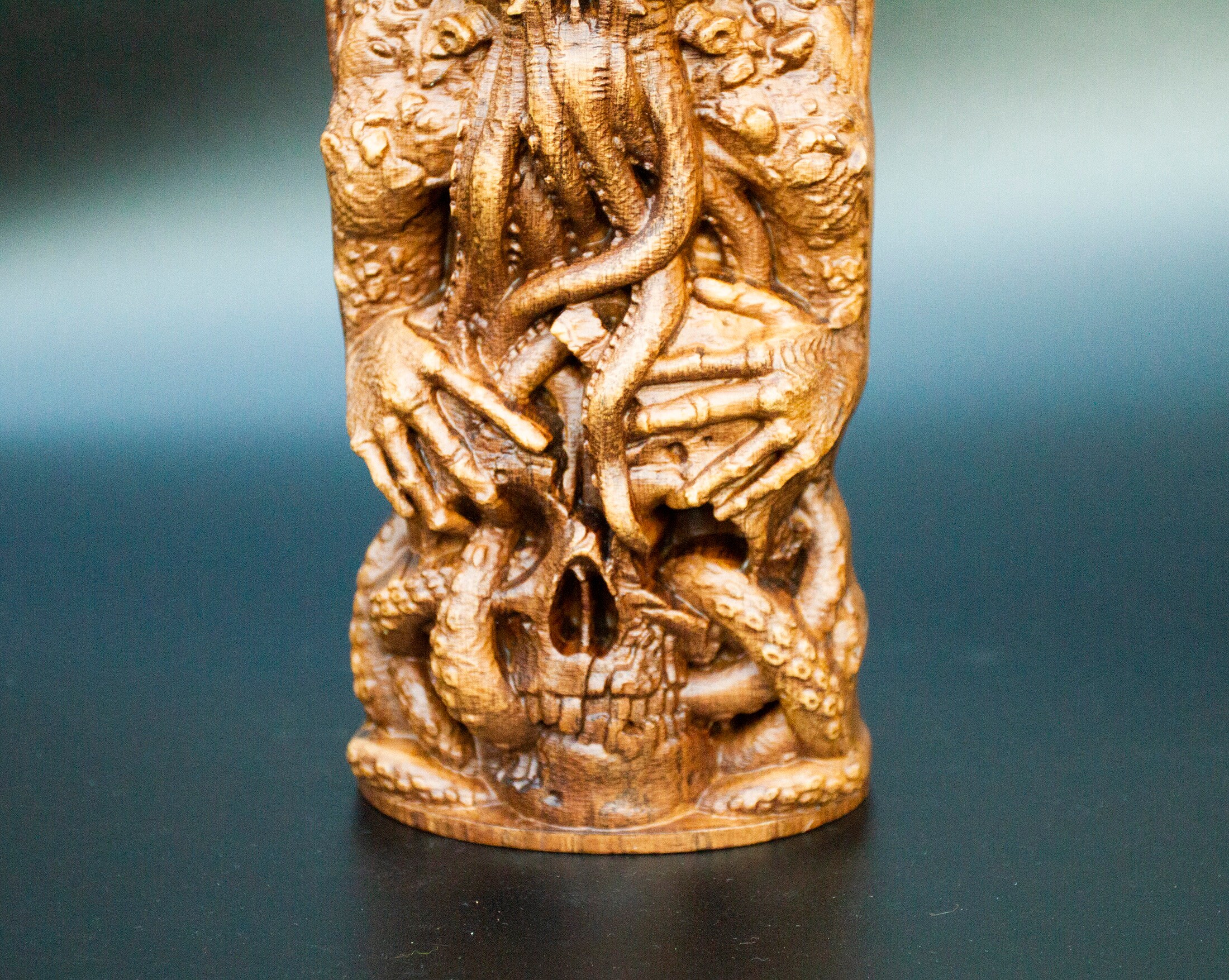 Cthulhu Wooden Sculpture for Altar Table 9 Inch Statuette - Etsy UK