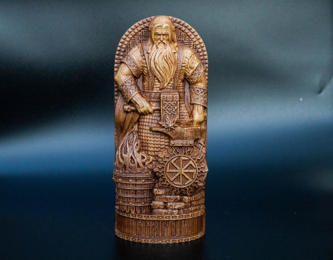 Svarog Sculpture Blacksmith Pagan Slavic Mythology God Gift Altar ...
