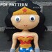 PDF Sewing Pattern to Make a Wonderwoman Doll. - Etsy