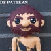 PDF Sewing Pattern to Make a Felt Caveman. - Etsy