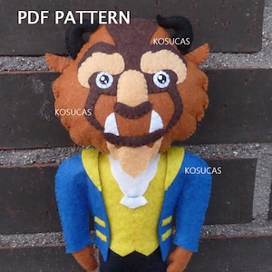 PDF Pattern to Make a Felt Beast. - Etsy