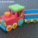 PDF pattern to make a felt train. | Etsy