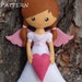 PDF sewing pattern to make felt Angel. | Etsy
