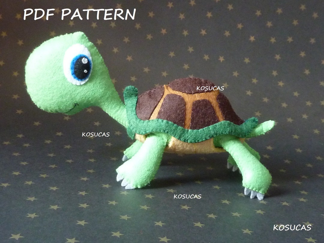 PDF Pattern to Make a Felt Turtle. - Etsy