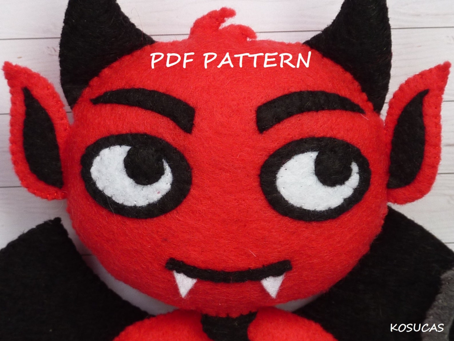 PDF Pattern to Make a Felt Devil. - Etsy