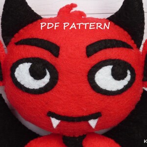 PDF Pattern to Make a Felt Devil. - Etsy
