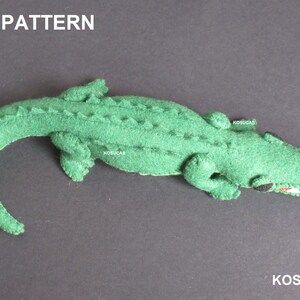 PDF Pattern to Make a Felt Cocodrile. - Etsy