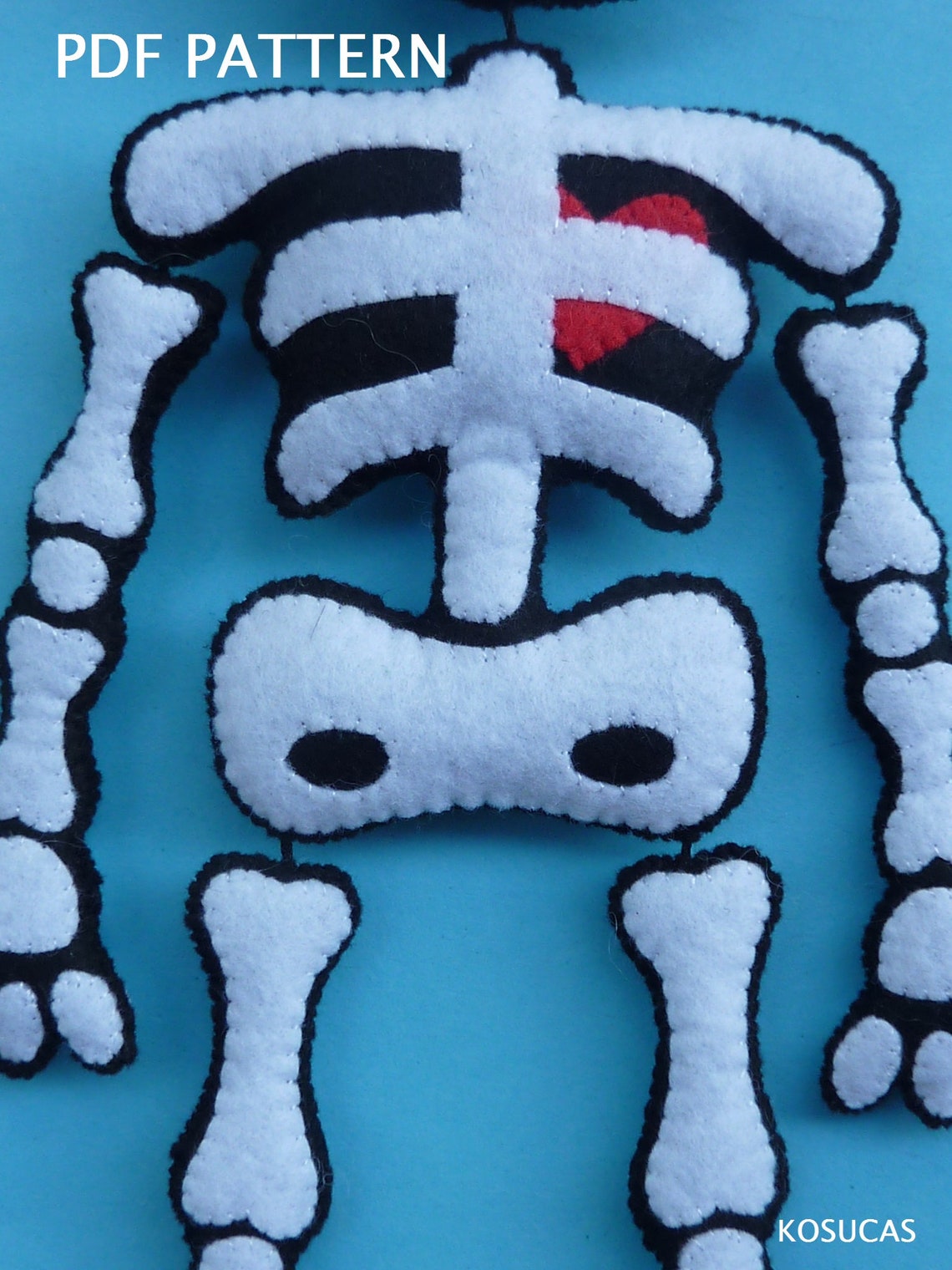 PDF Tutorial to Make a Felt Skeleton - Etsy