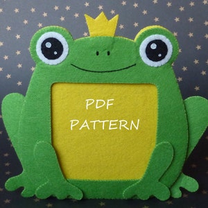 PDF Sewing Pattern to Make Felt Frog Frame. - Etsy