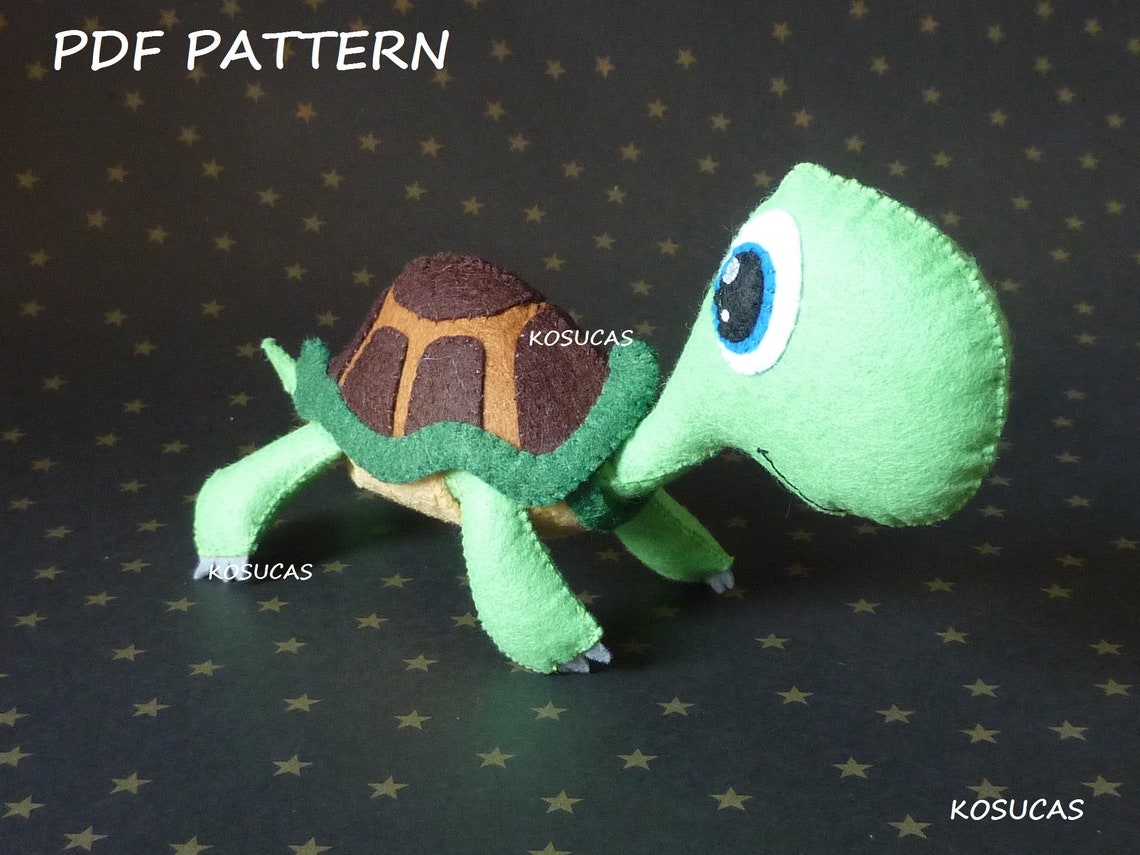 PDF Pattern to Make a Felt Turtle. - Etsy