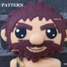 PDF Sewing Pattern to Make a Felt Caveman. - Etsy