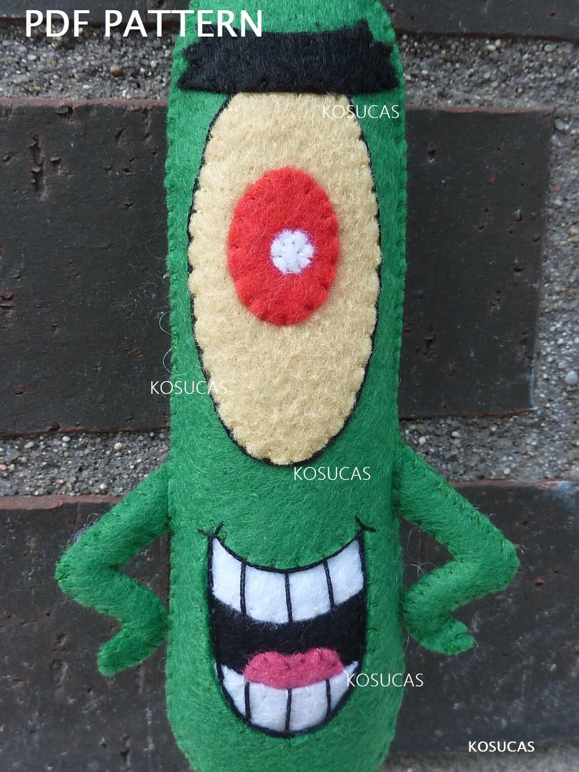 PDF Pattern to Make a Felt Plankton. - Etsy