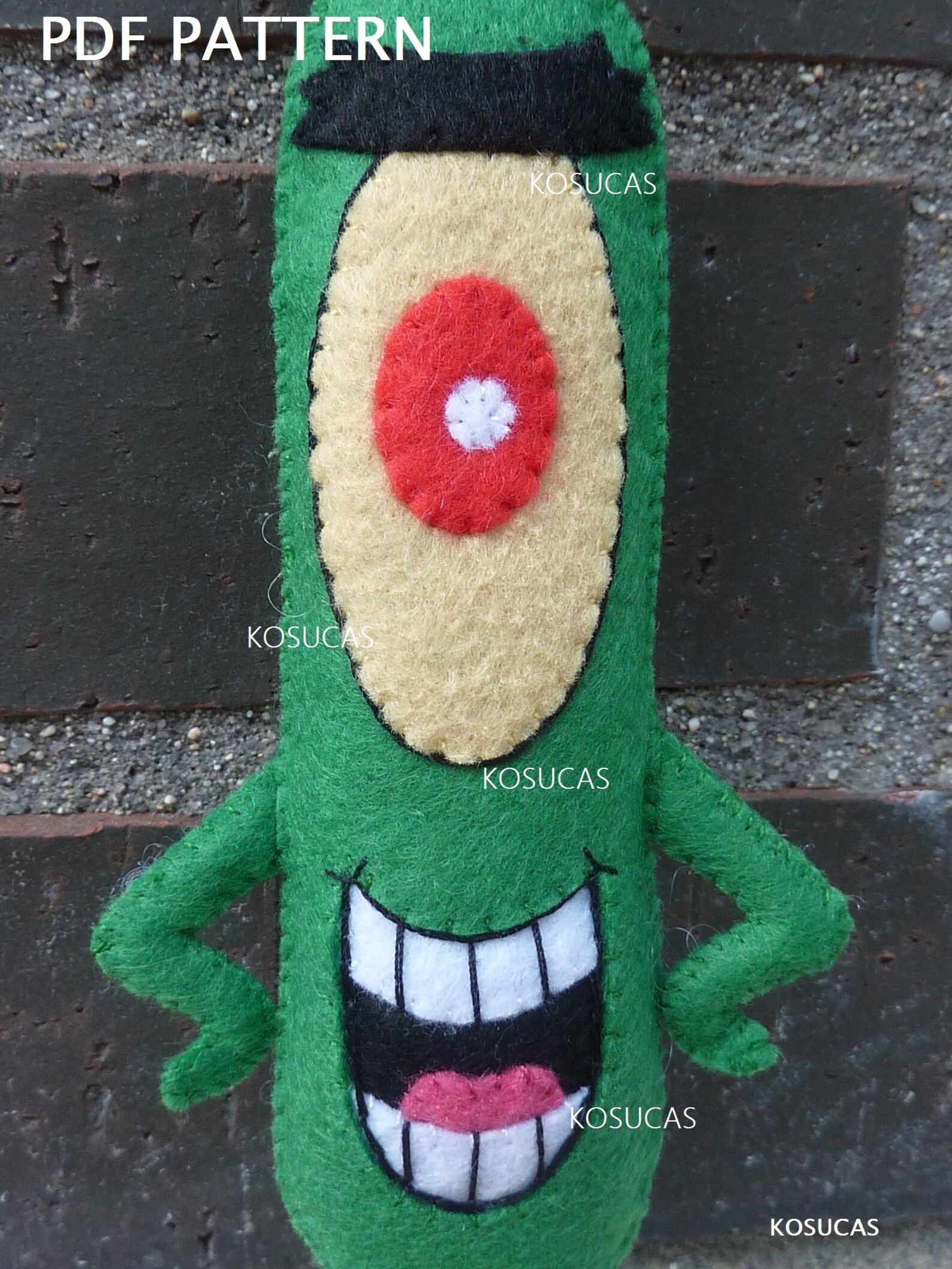 PDF Pattern to Make a Felt Plankton. - Etsy