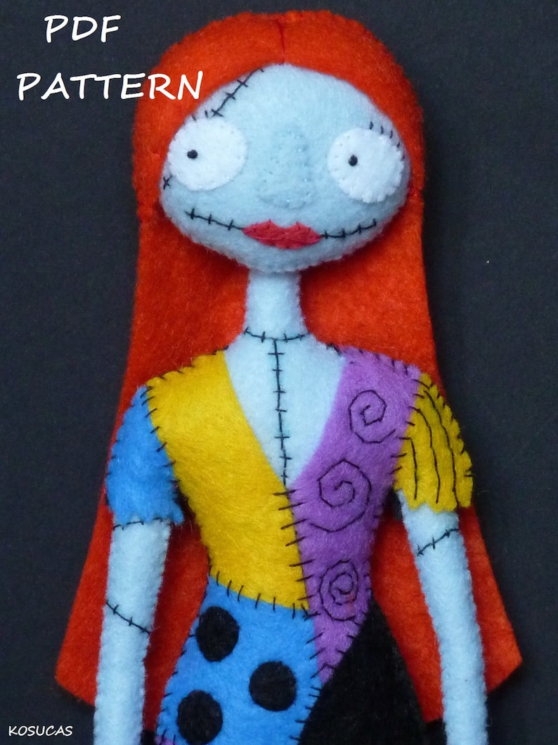 PDF Pattern to Make a Felt Sally. - Etsy