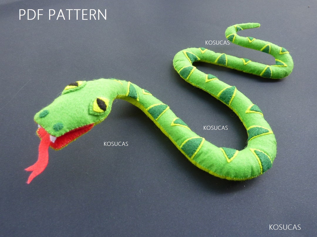 PDF Pattern to Make a Felt Snake. - Etsy
