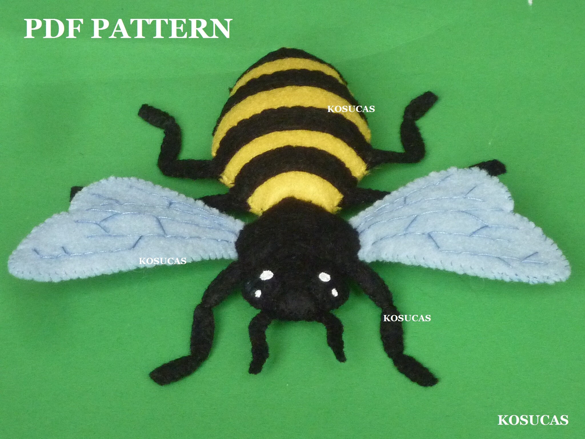 PDF Pattern to Make a Felt Bee. - Etsy