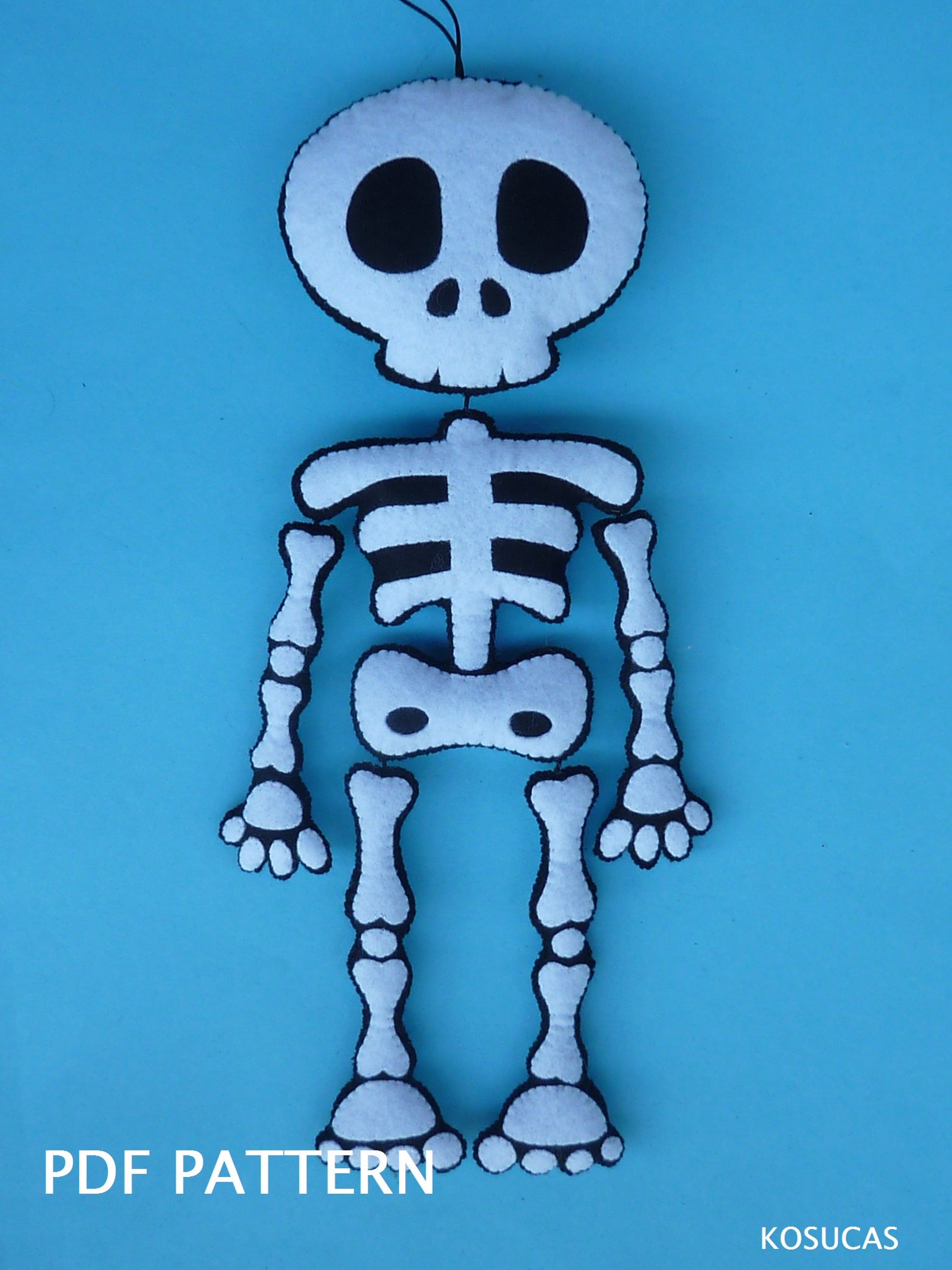 PDF Tutorial to Make a Felt Skeleton - Etsy