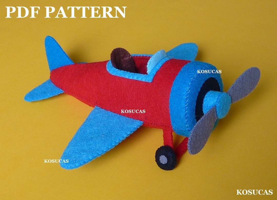 PDF Pattern to Make a Felt Airplane. - Etsy