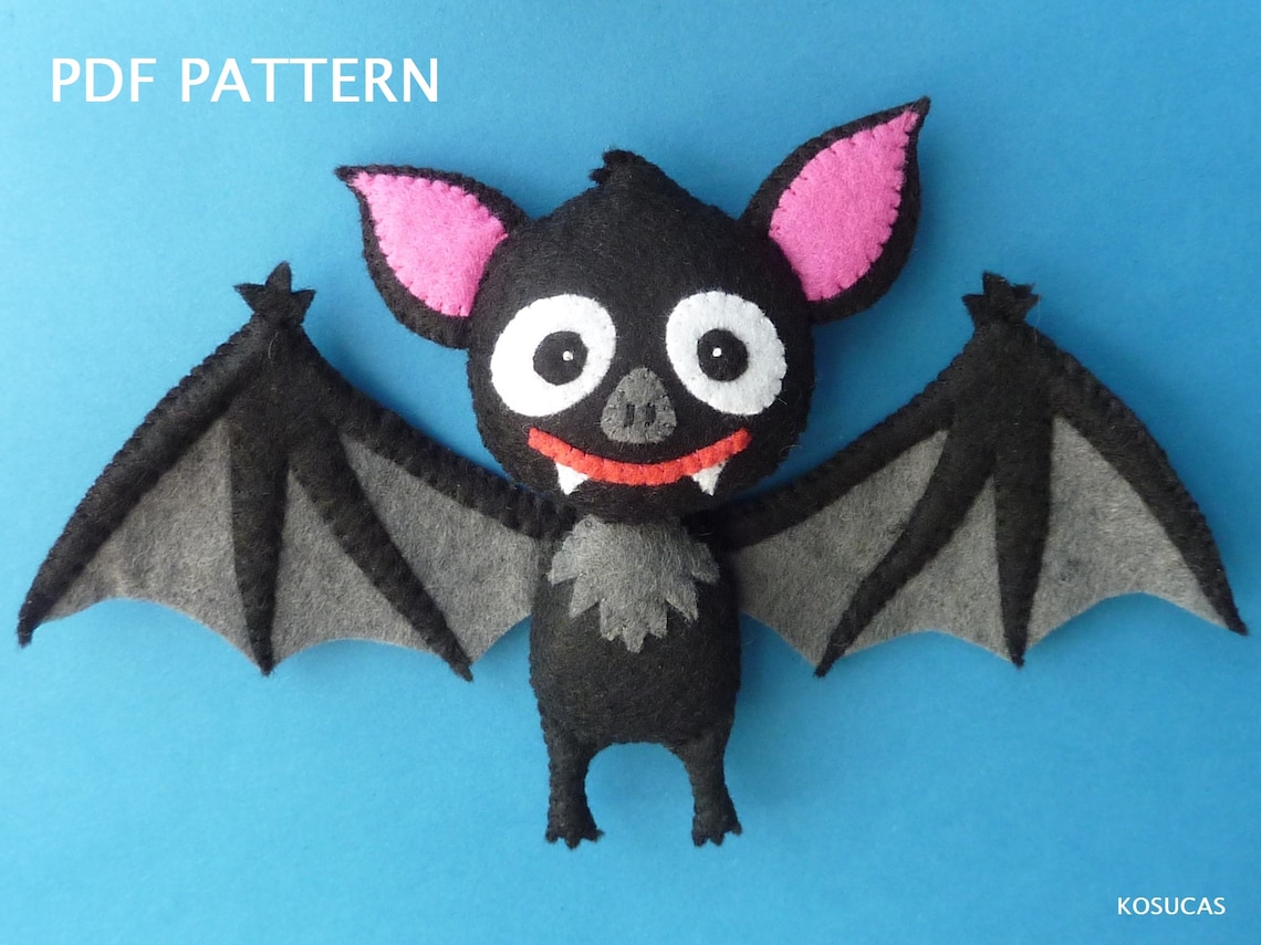 PDF Pattern to Make a Felt Bat. - Etsy