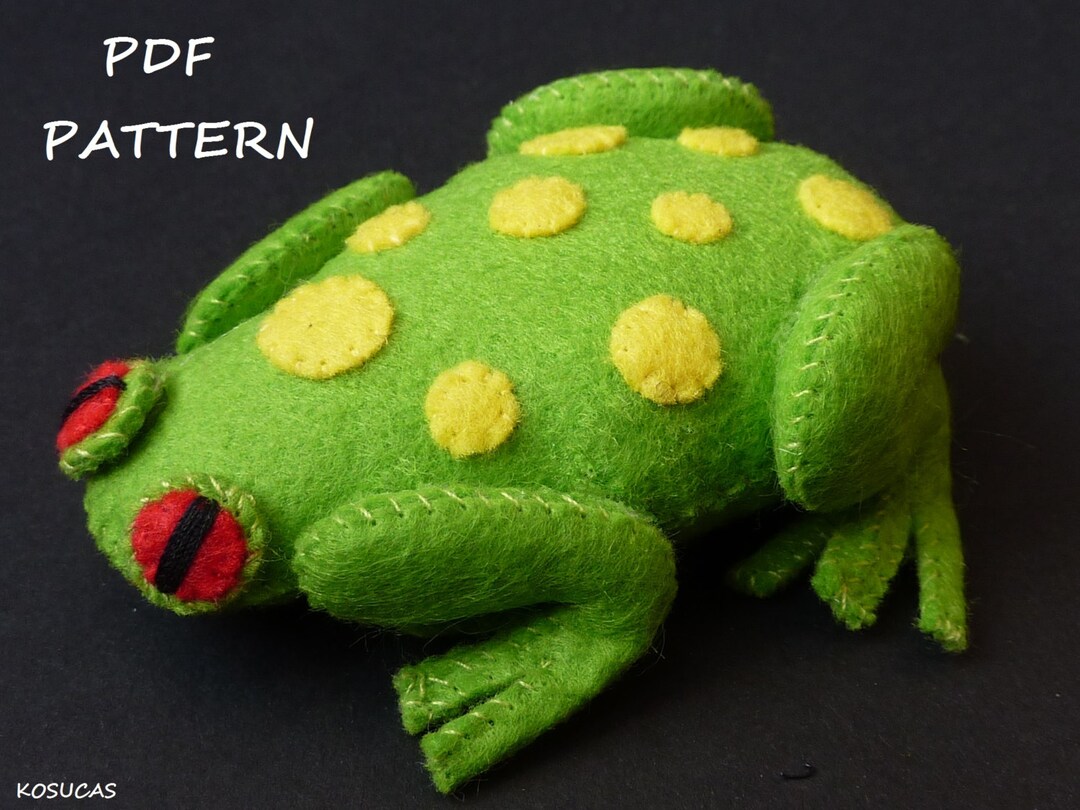 PDF Sewing Pattern to Make a Felt Frog - Etsy