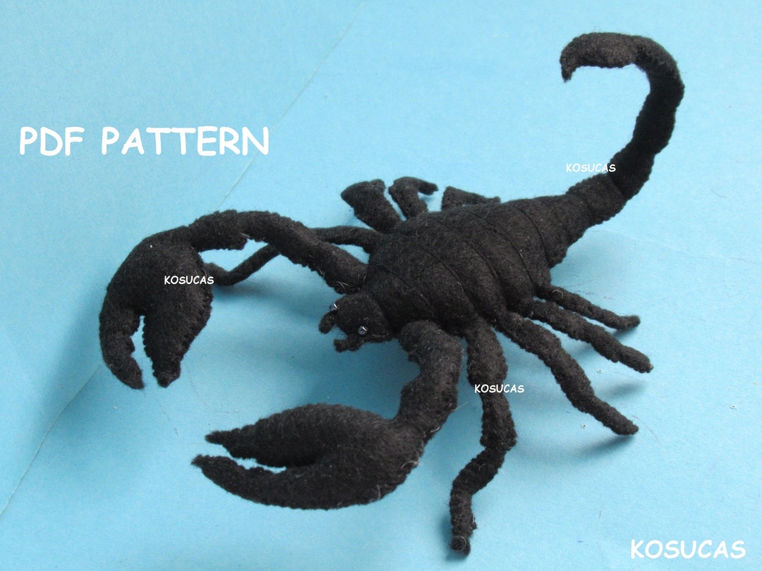 PDF Sewing Pattern to Make a Felt Scorpion. - Etsy