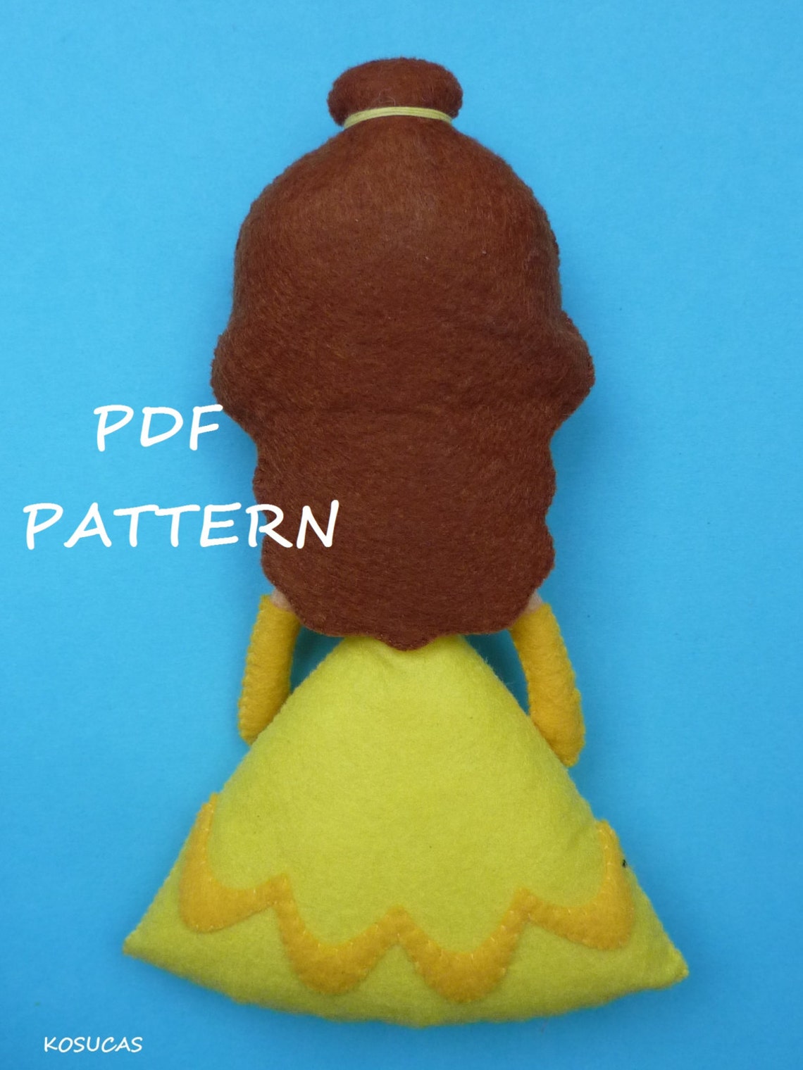 PDF Sewing Pattern to Make Felt Princess. - Etsy