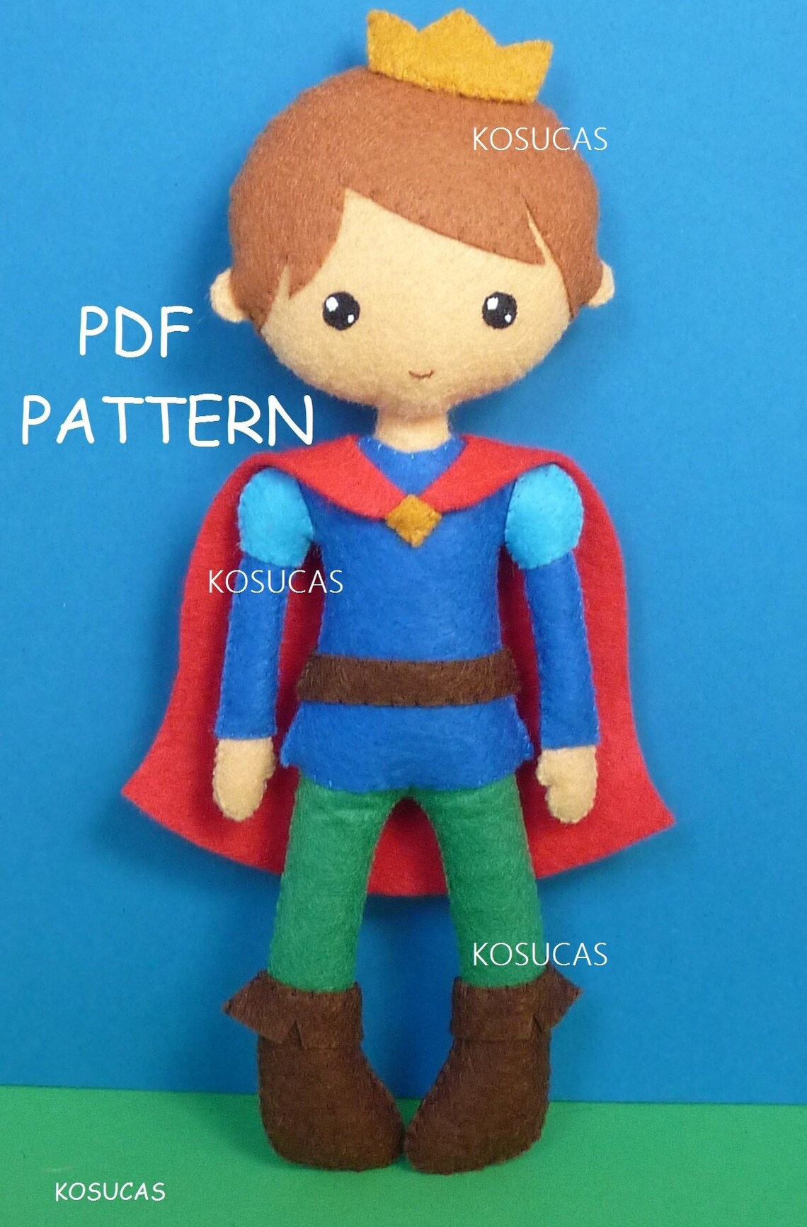 PDF sewing pattern to make a prince of charming. | Etsy