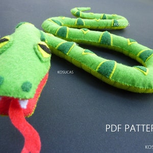 PDF Pattern to Make a Felt Snake. - Etsy