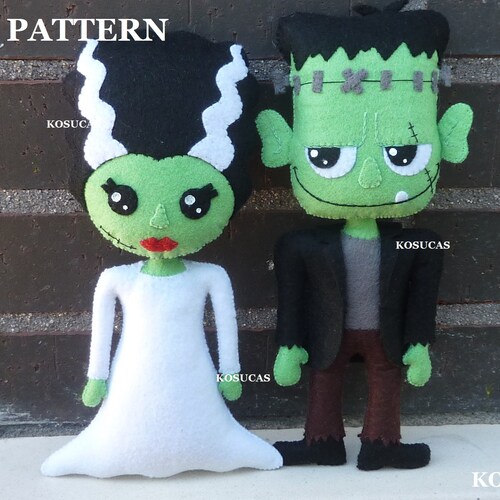 PDF Pattern to Make the Felt Figures of Frankenstein and His - Etsy