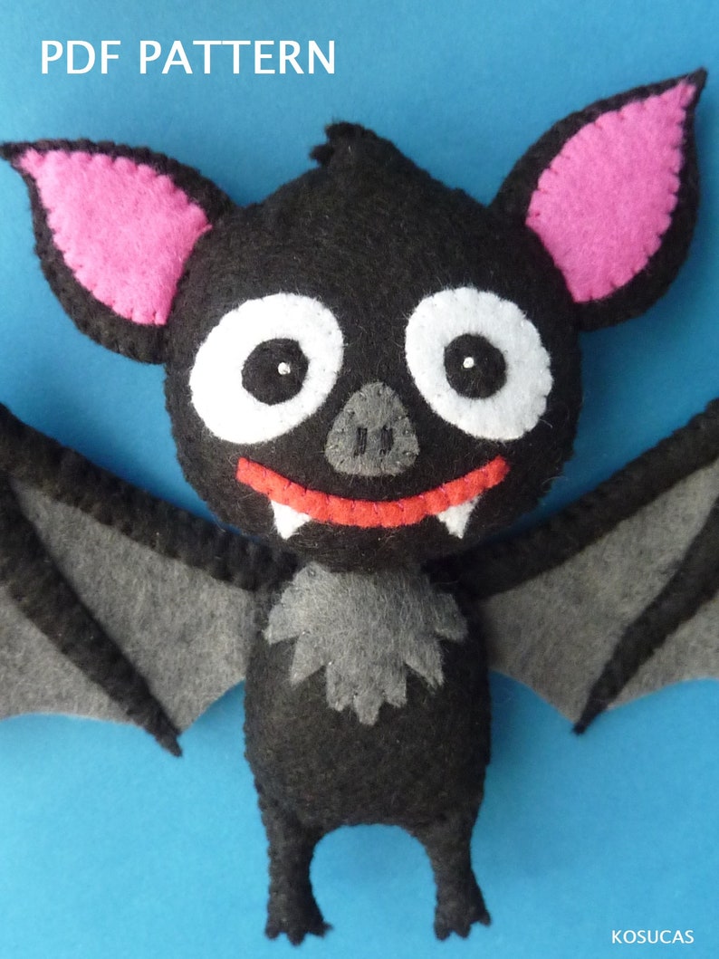 PDF Pattern to Make a Felt Bat. - Etsy