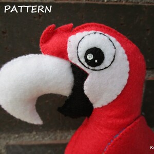 PDF Pattern to Make a Felt Parrot - Etsy
