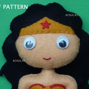 PDF Sewing Pattern to Make a Wonderwoman Doll. - Etsy