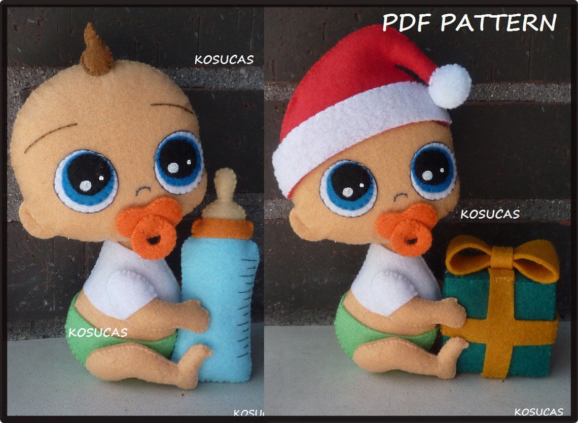 PDF Pattern to Make a Felt Baby. | Etsy
