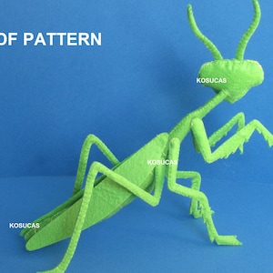 PDF Pattern to Make a Felt Praying Mantis. - Etsy