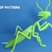 PDF Pattern to Make a Felt Praying Mantis. - Etsy