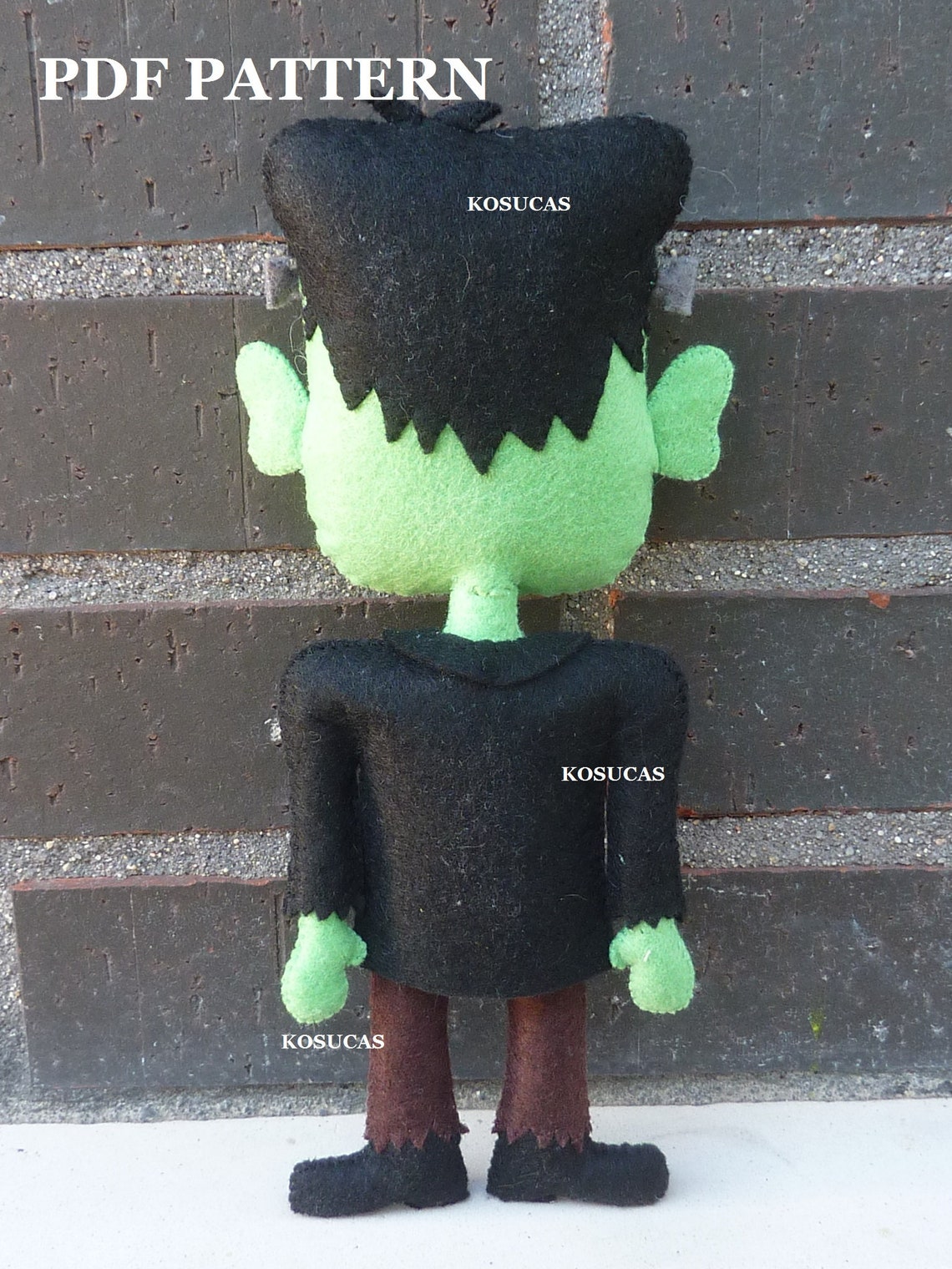 PDF Pattern to Make a Felt Frankenstein. - Etsy