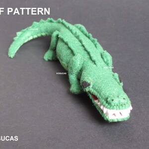 PDF Pattern to Make a Felt Cocodrile. - Etsy