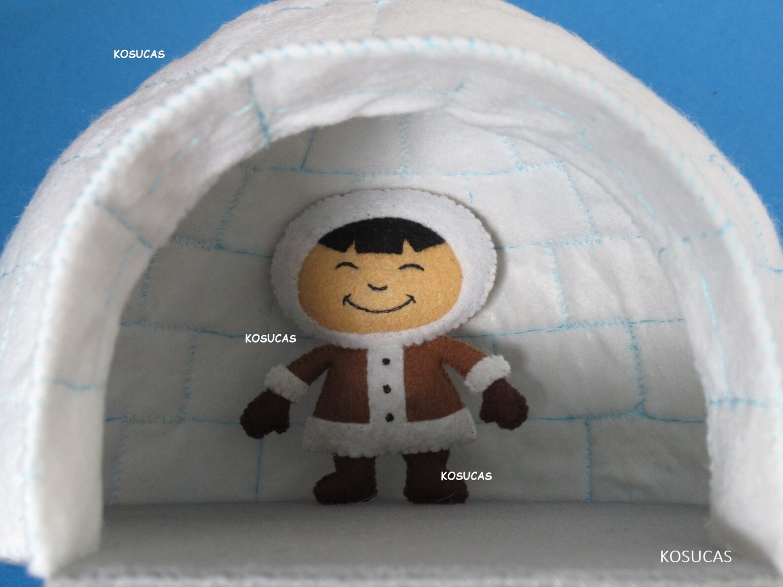 PDF Pattern to Make a Felt Igloo and a Felt Eskimo. - Etsy
