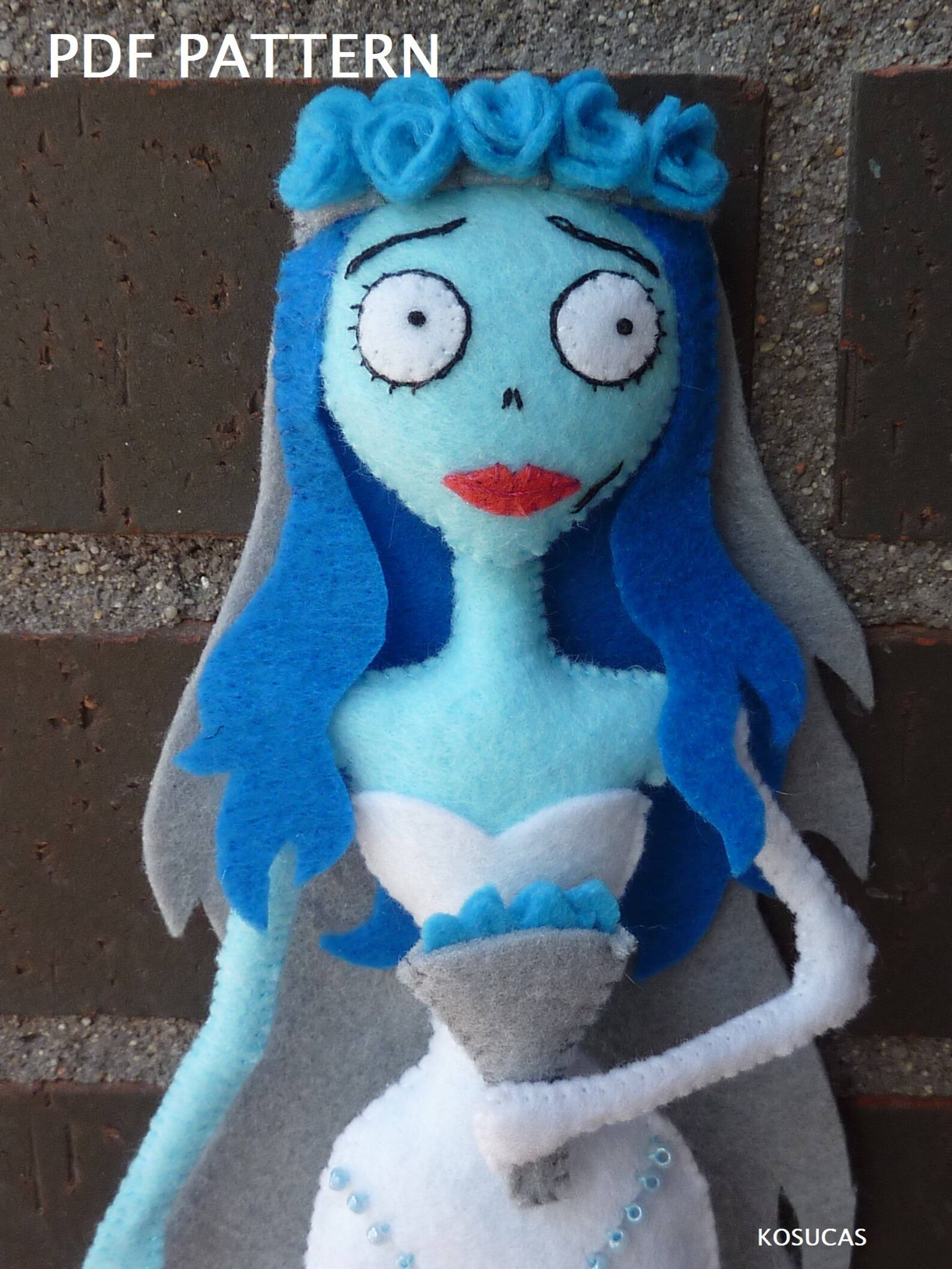 PDF Pattern to Make a Emily Felt Doll Character of the Corpse | Etsy