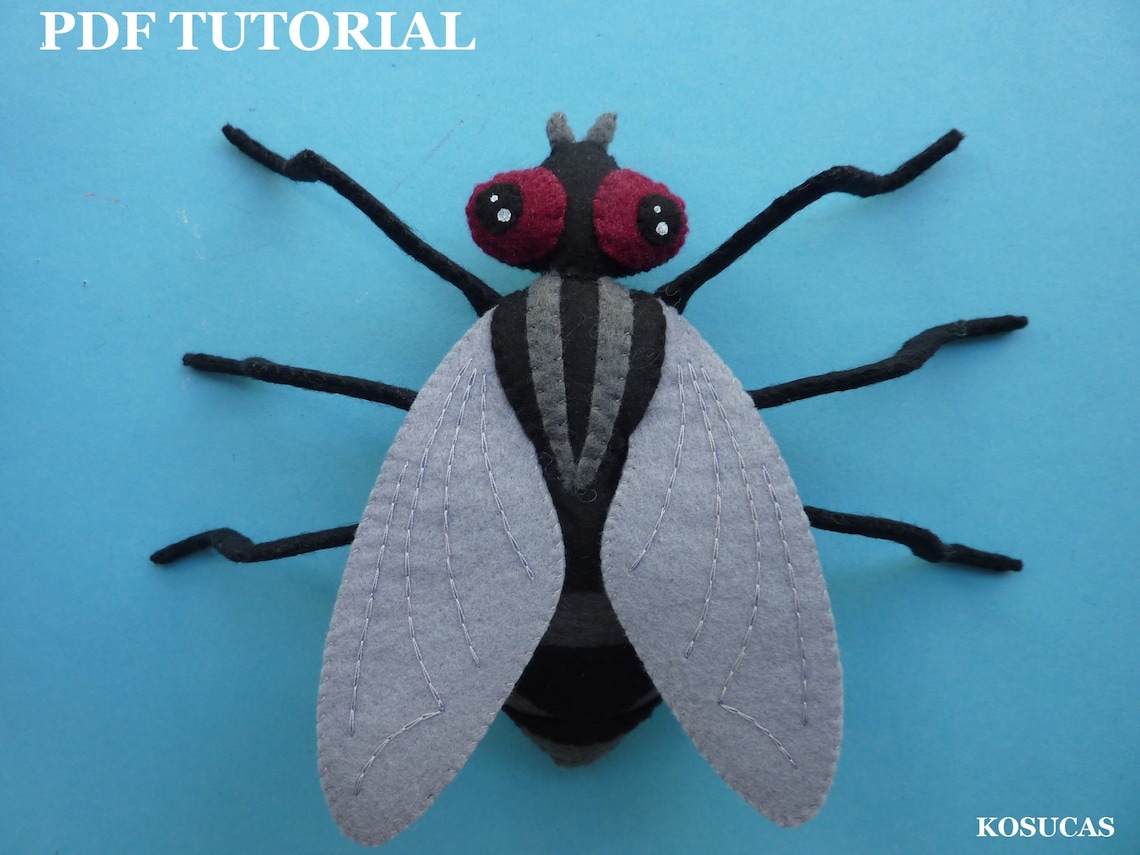 PDF Pattern to Make a Felt Fly. - Etsy