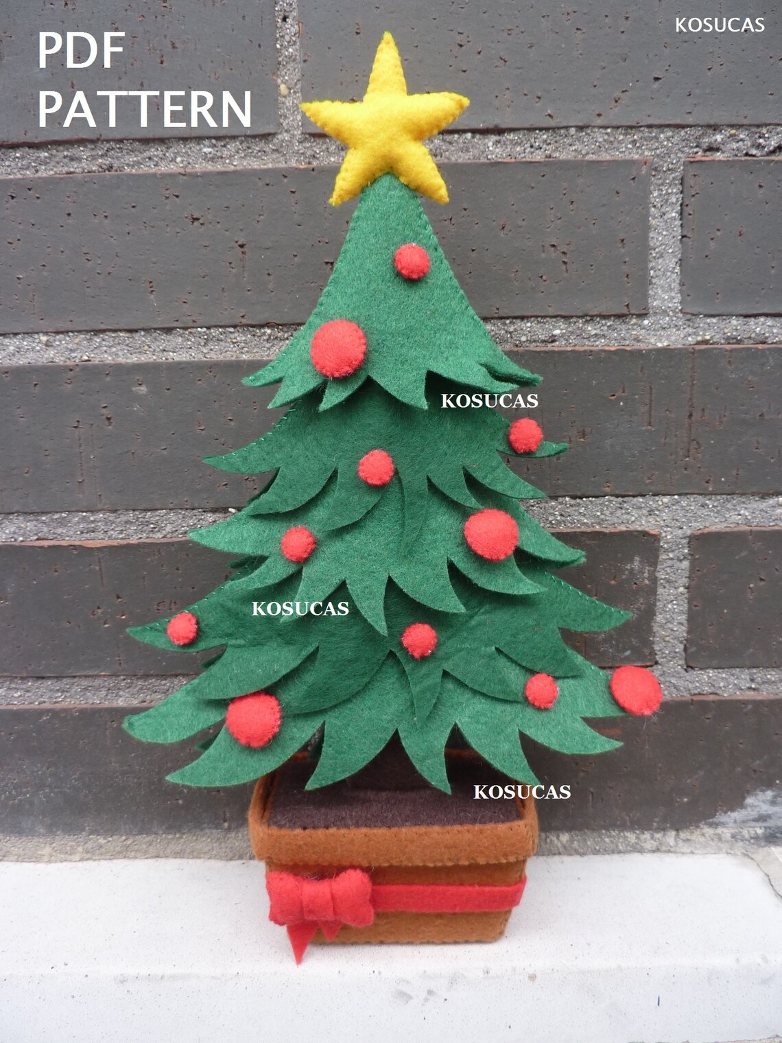 PDF Pattern to Make a Felt Christmas Tree. - Etsy