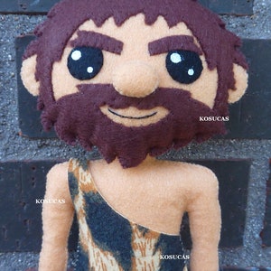 PDF Sewing Pattern to Make a Felt Caveman. - Etsy