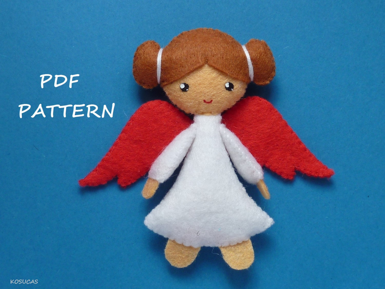 PDF Sewing Pattern to Make Felt Small Angels and a Dove - Etsy