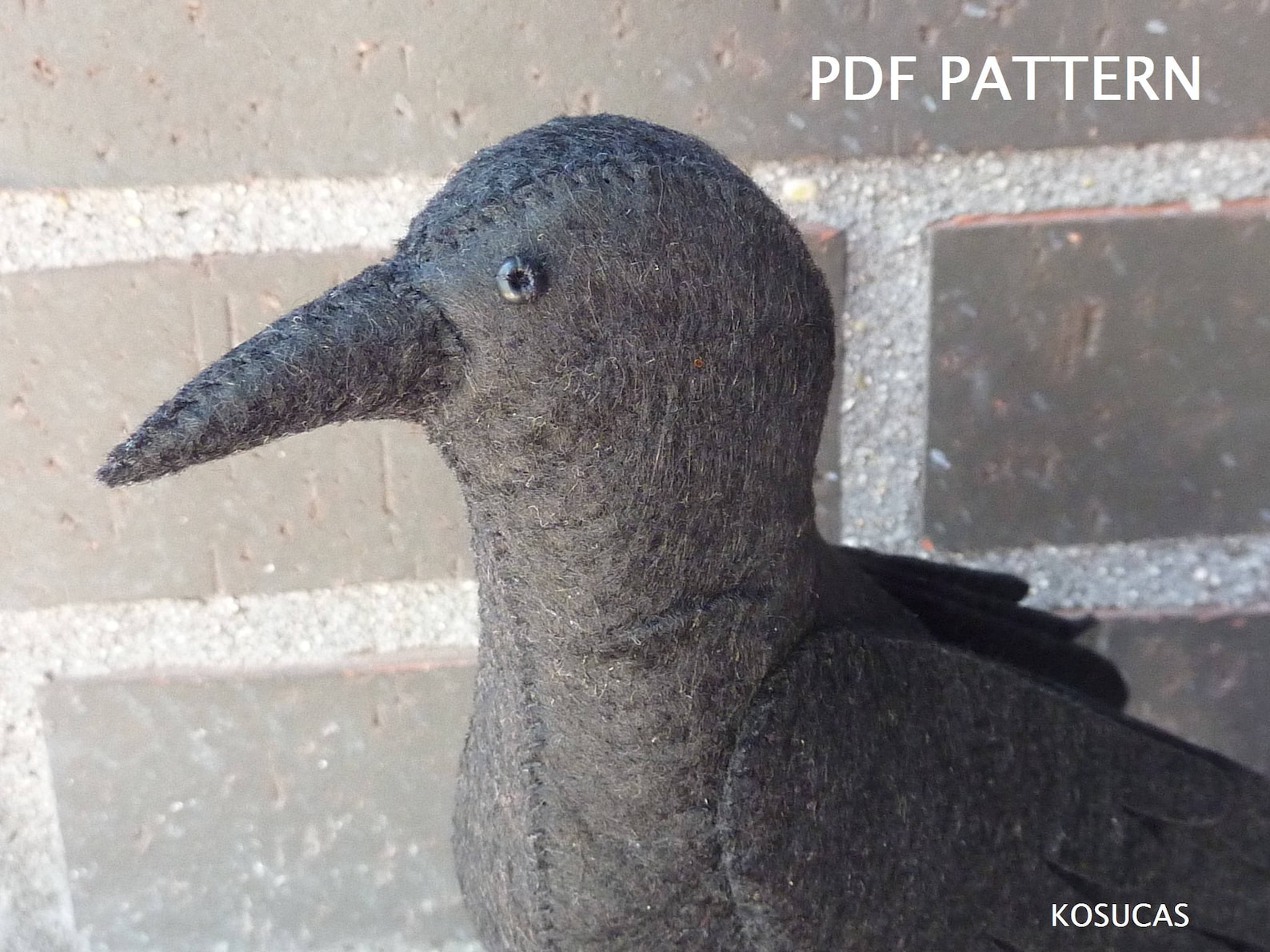 PDF Pattern to Make a Felt Crow. - Etsy UK