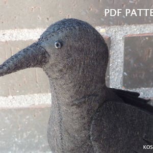 PDF Pattern to Make a Felt Crow. - Etsy