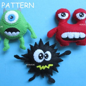 PDF Pattern to Make a Little Felt Monsters. - Etsy