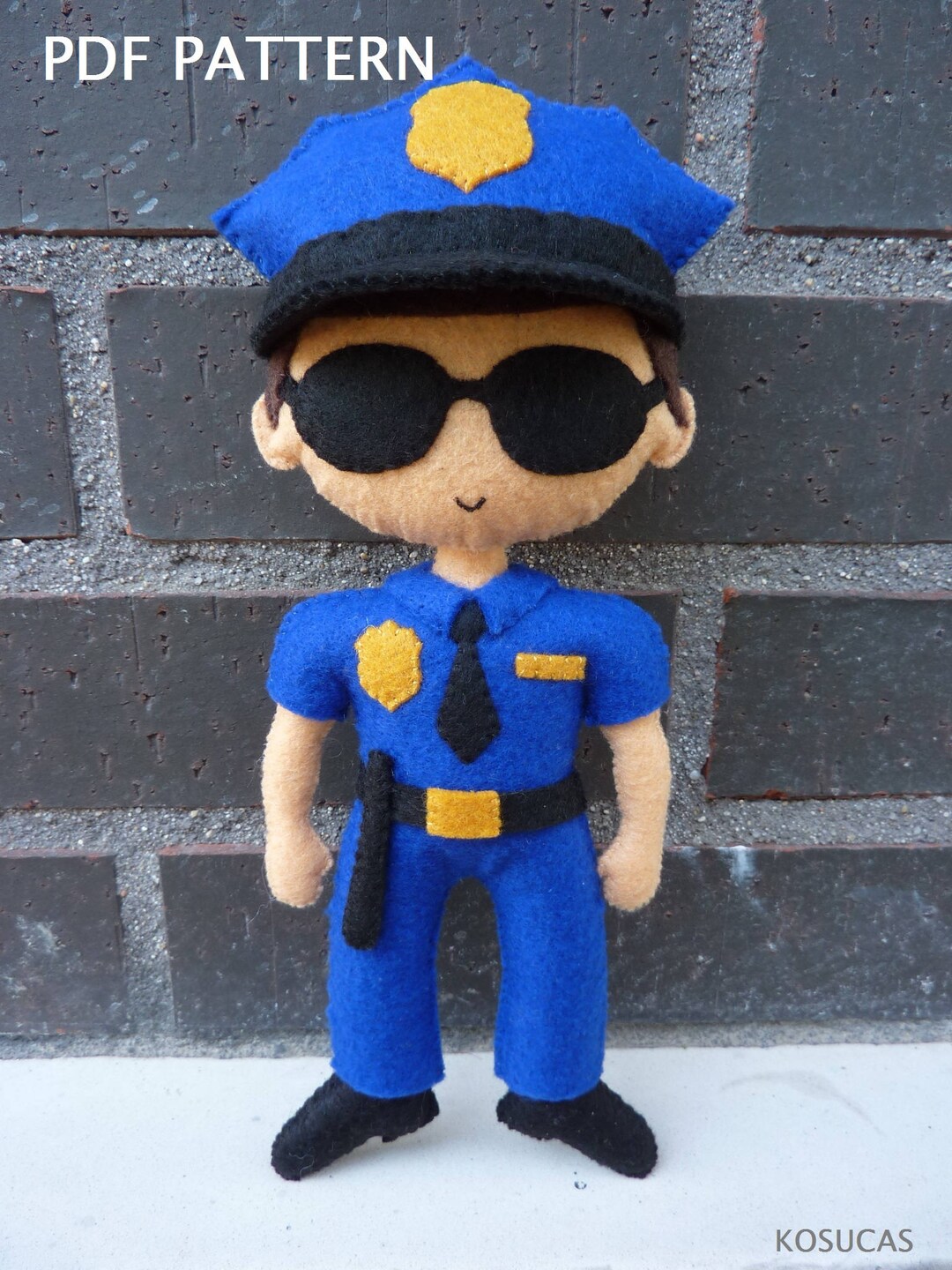 PDF Tutorial to Make a Felt Policeman. - Etsy