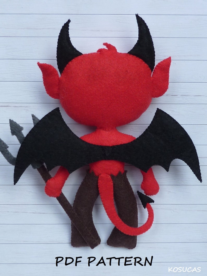 PDF Pattern to Make a Felt Devil. - Etsy