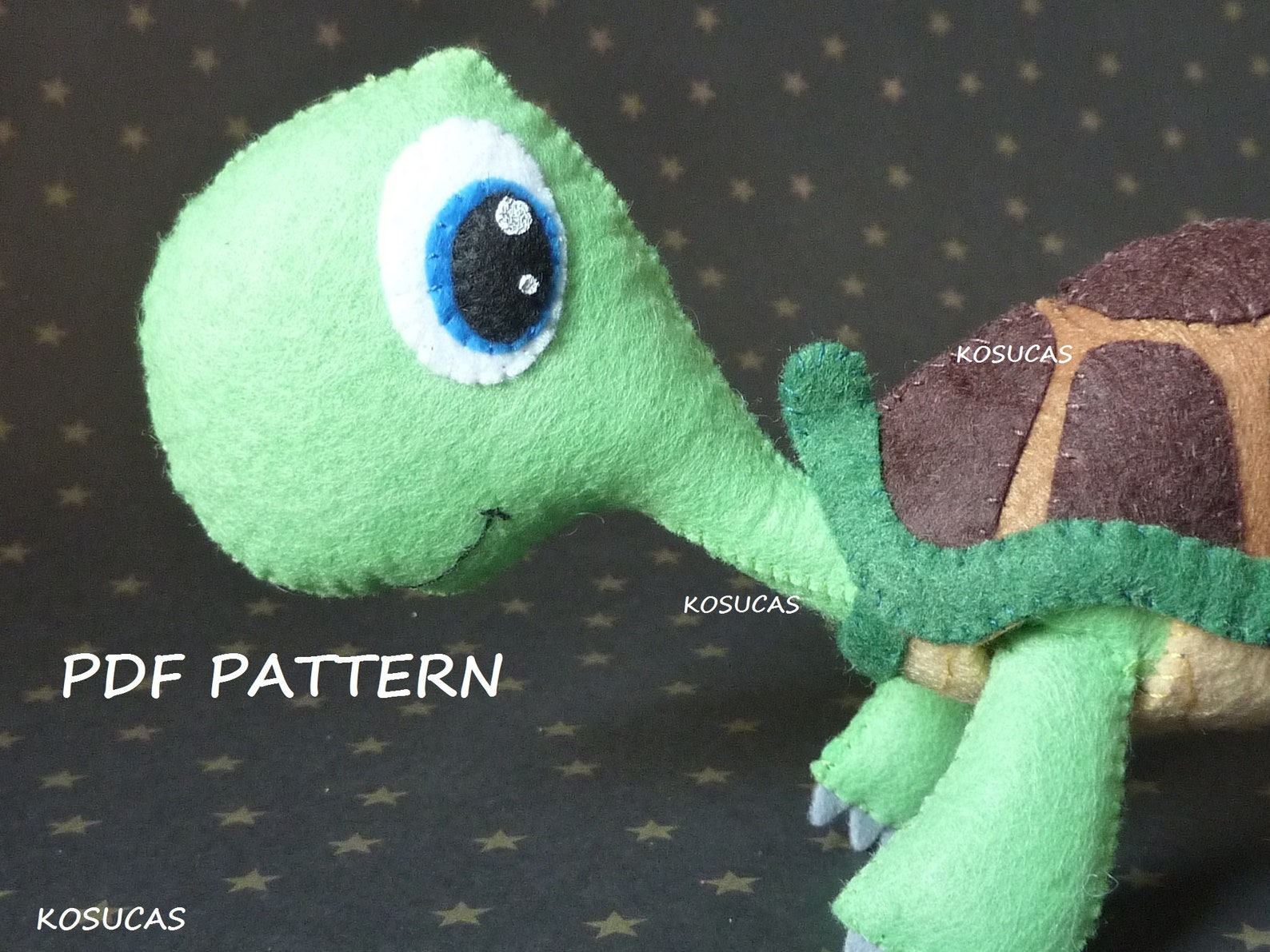 PDF Pattern to Make a Felt Turtle. - Etsy